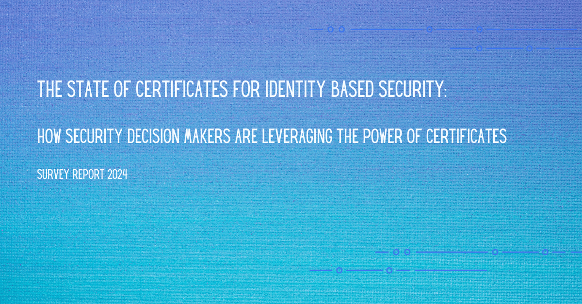 The State of Certificates for Identity Based Security